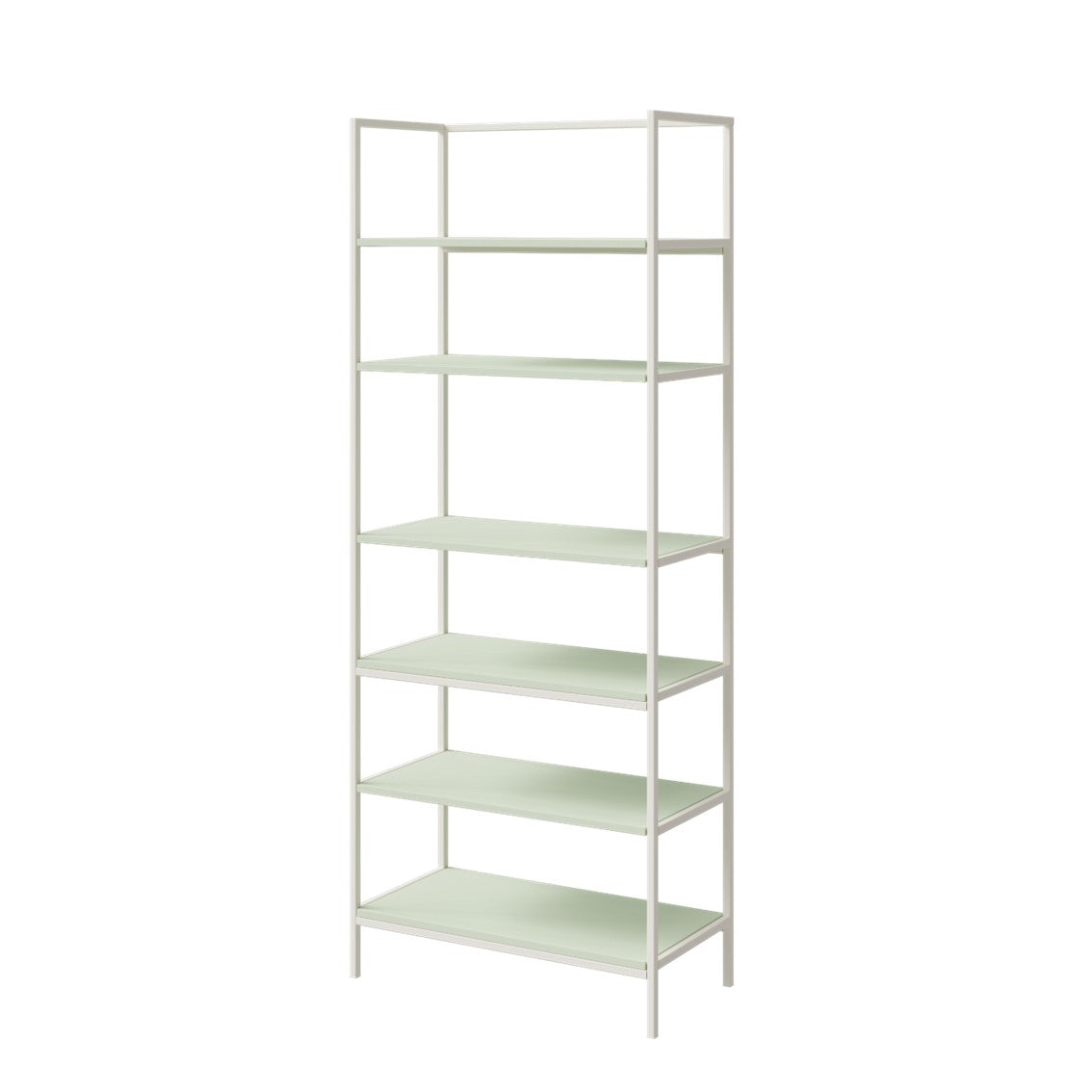 Presentatiekast TALLY I | Wit & Groene Schappen – PEACK